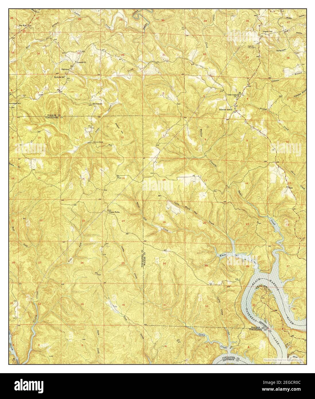 Map of tutwiler hi-res stock photography and images - Alamy
