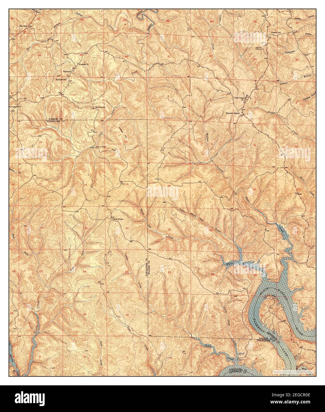 Map of tutwiler hi-res stock photography and images - Alamy