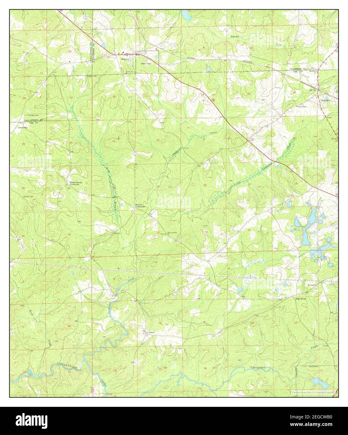 Map of waverly hi-res stock photography and images - Alamy