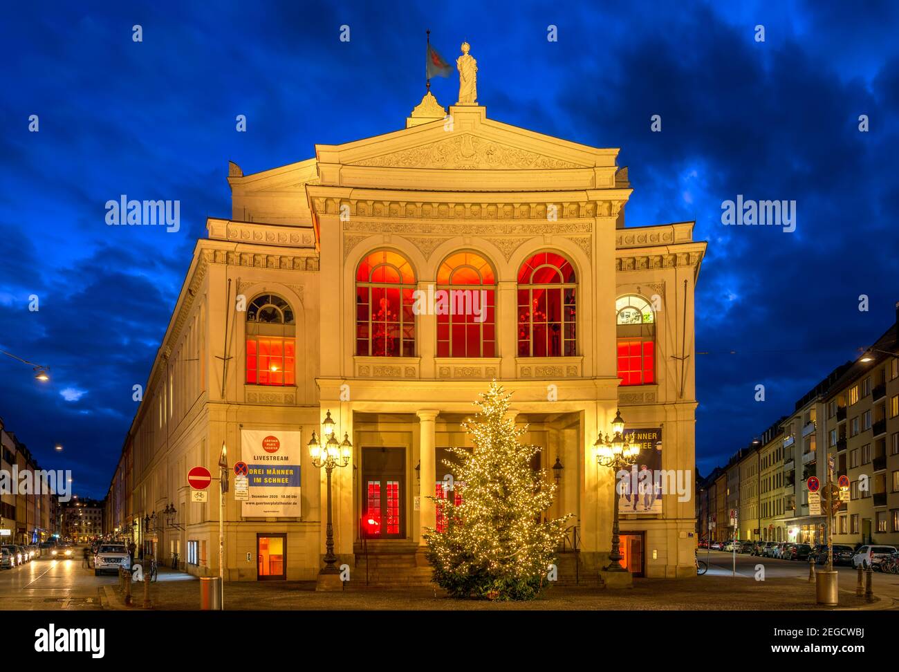State Theatre at Gaertnerplatz, Isarvorstadt, Munich, Upper Bavaria ...
