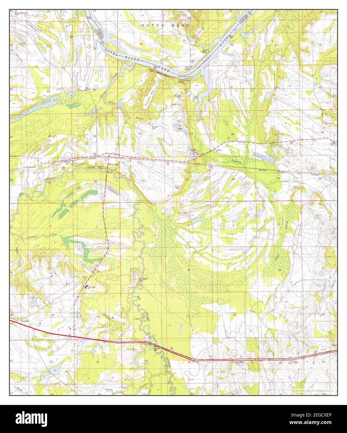 White Hall, Alabama, map 1982, 1:24000, United States of America by ...
