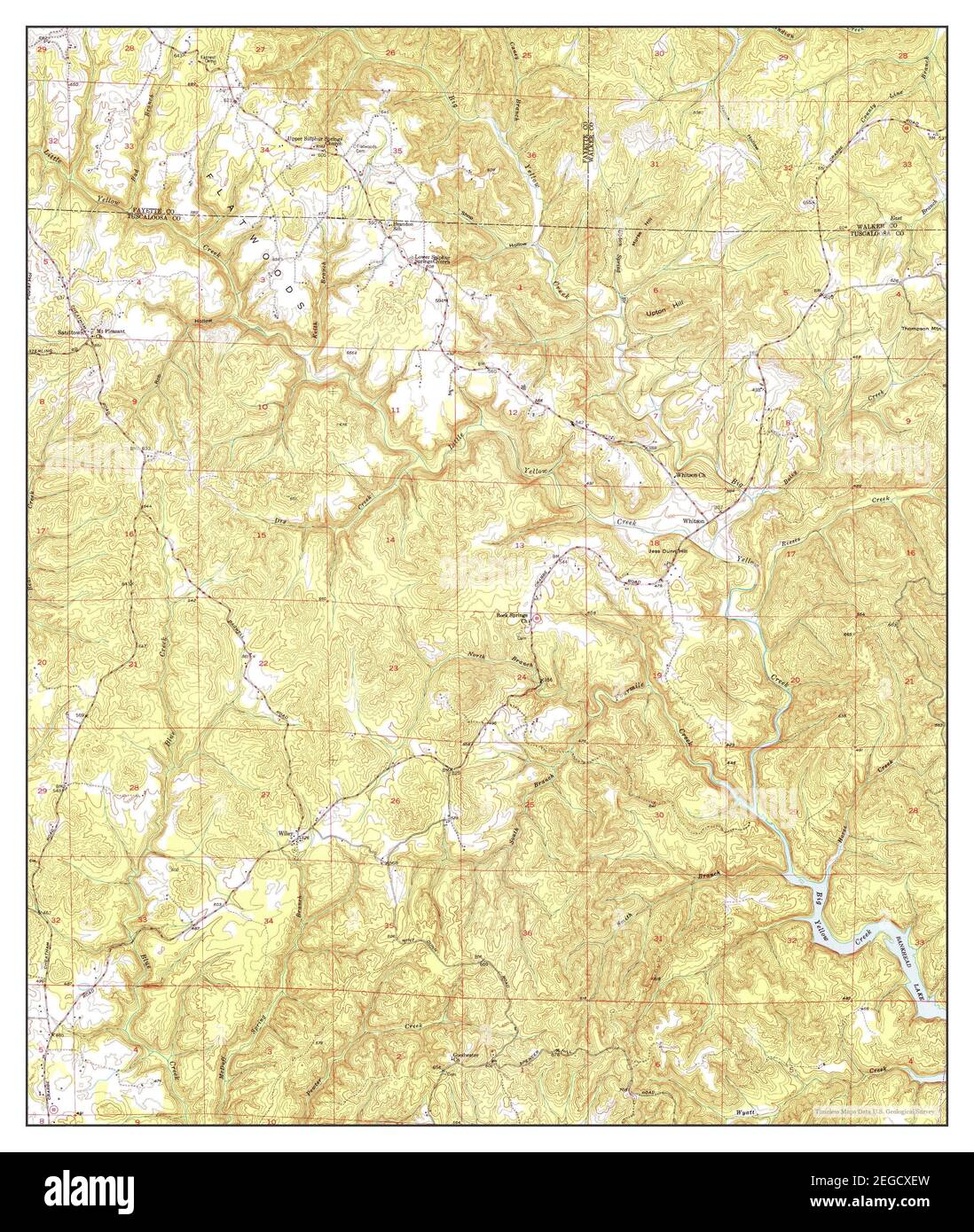 Wiley, Alabama, map 1949, 1:24000, United States of America by Timeless ...