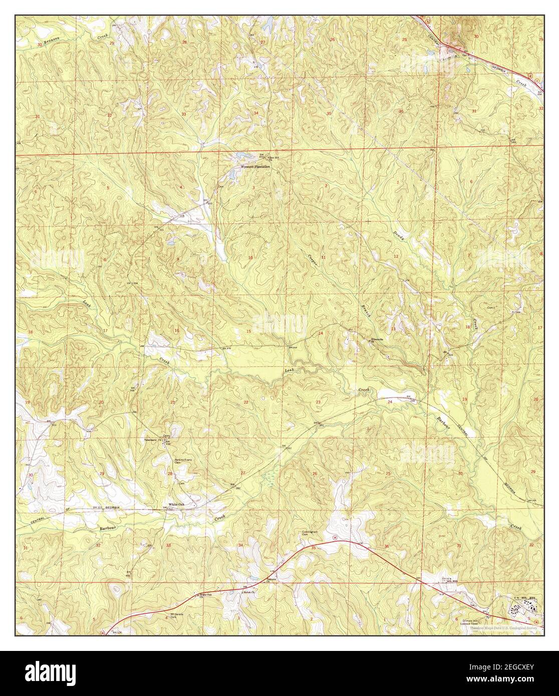 White Oak, Alabama, map 1968, 1:24000, United States of America by ...