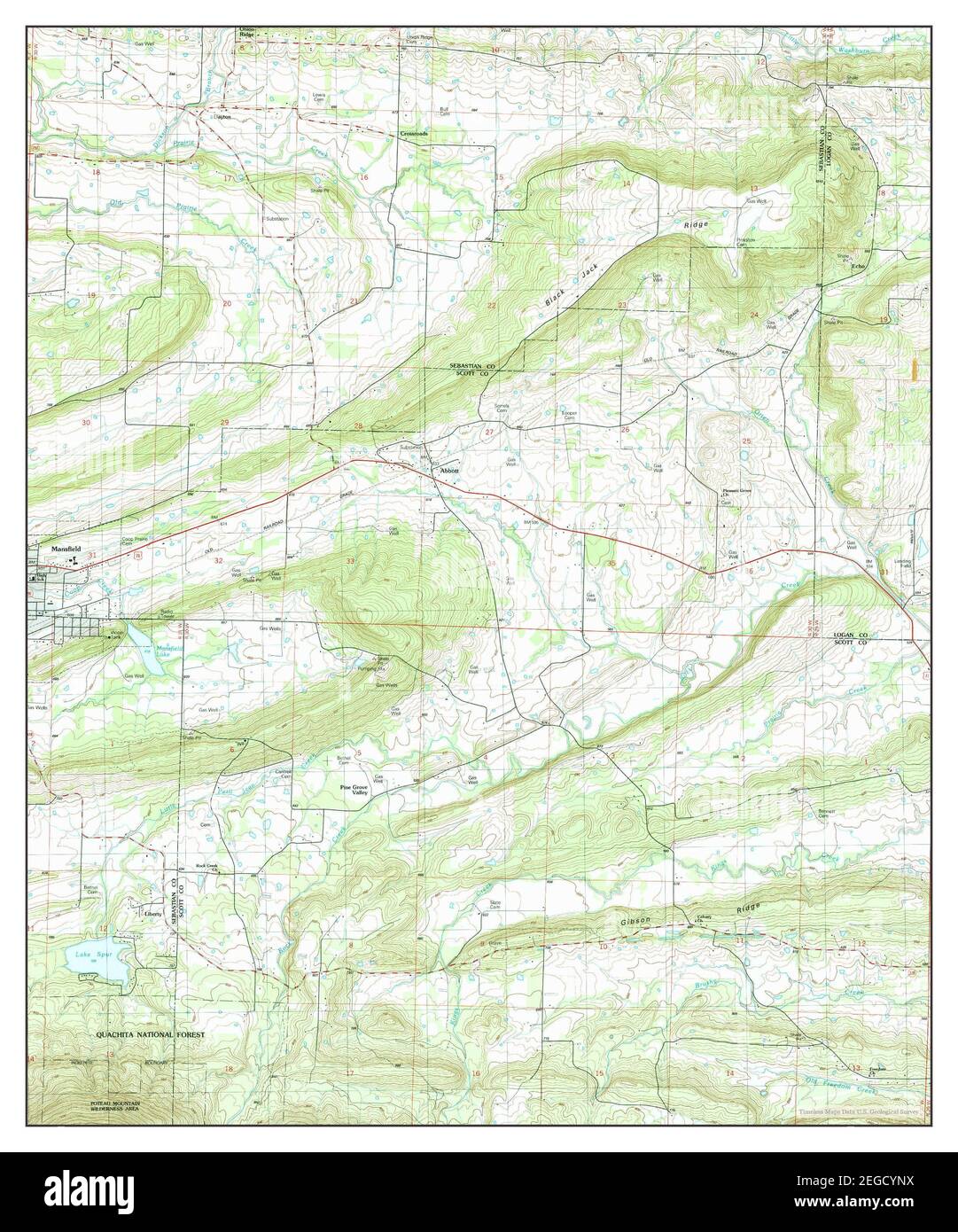 Abbott, Arkansas, map 1987, 1:24000, United States of America by ...