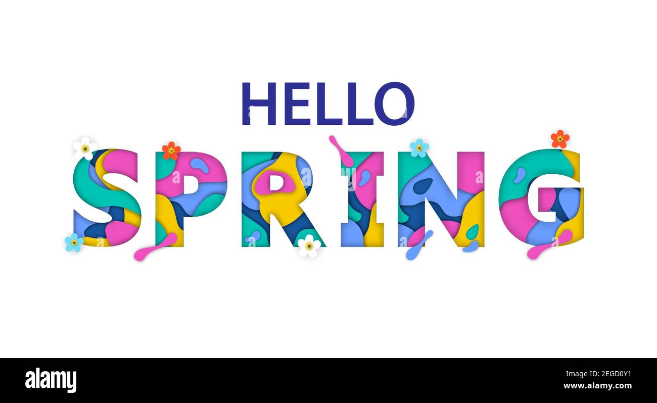 Paper cut decorative flowers Stock Vector Images - Alamy