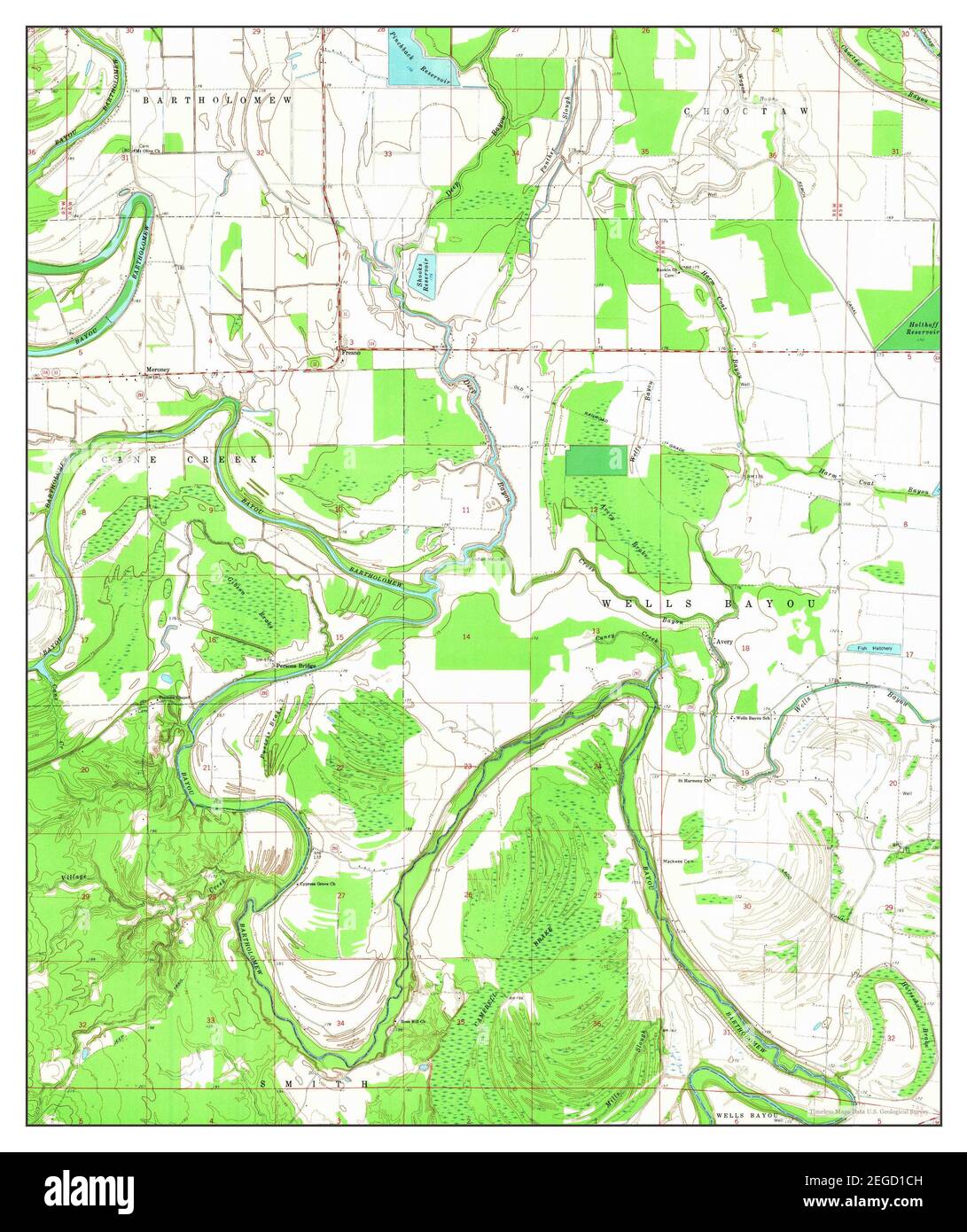 Avery, Arkansas, map 1964, 1:24000, United States of America by ...