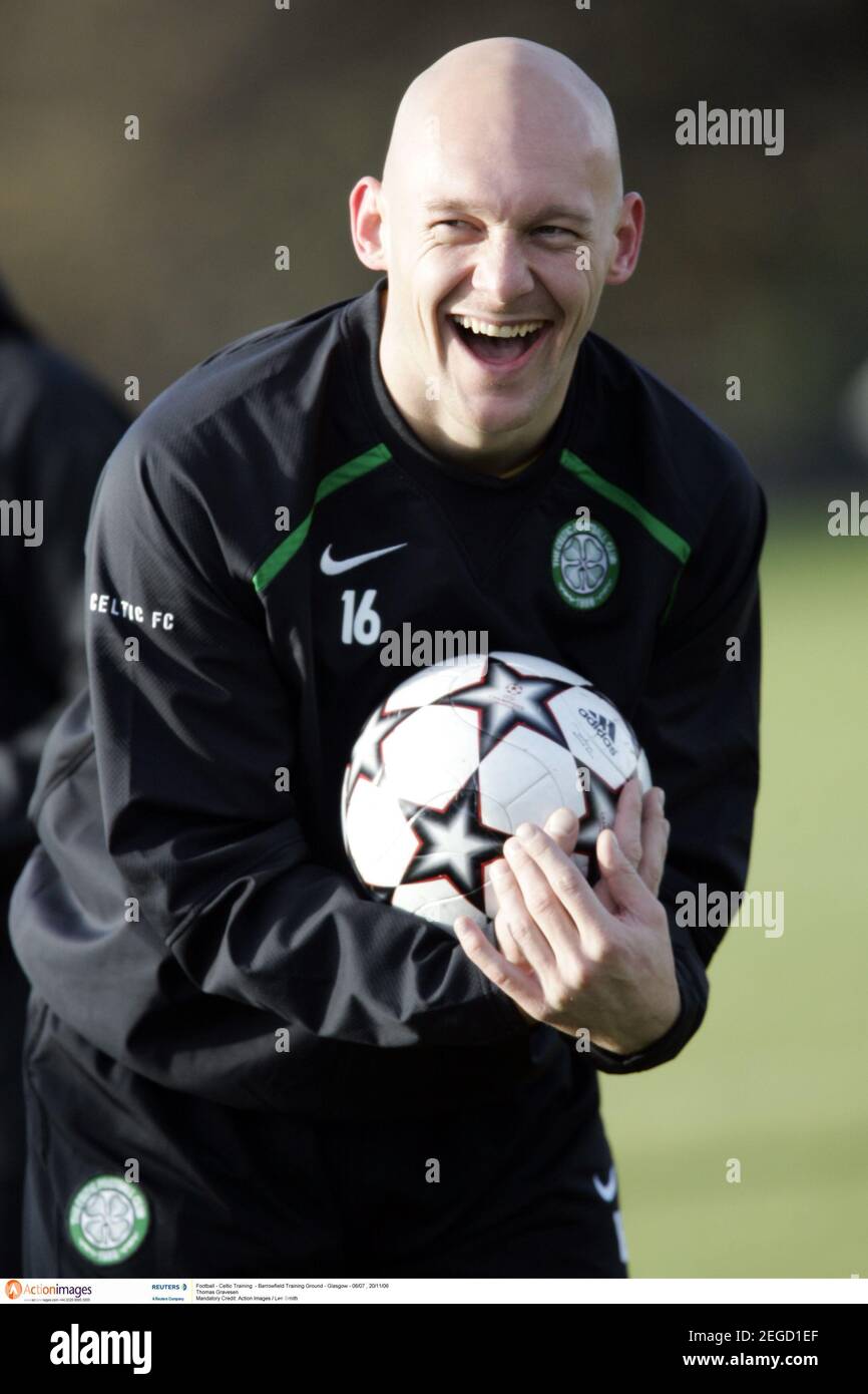 Soccer celtic training barrowfield training ground hi-res stock ...