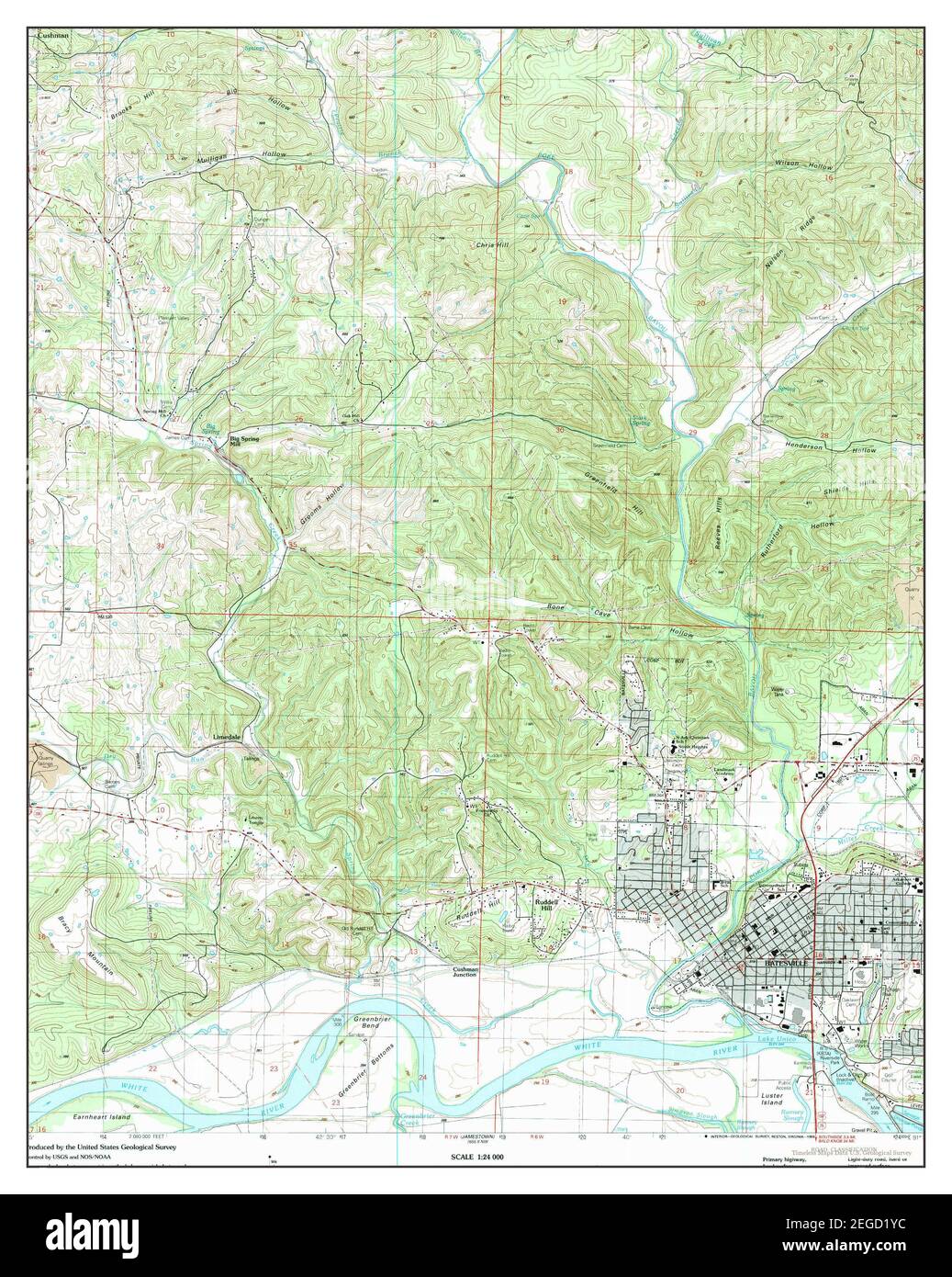 Map Of Batesville High Resolution Stock Photography and Images - Alamy