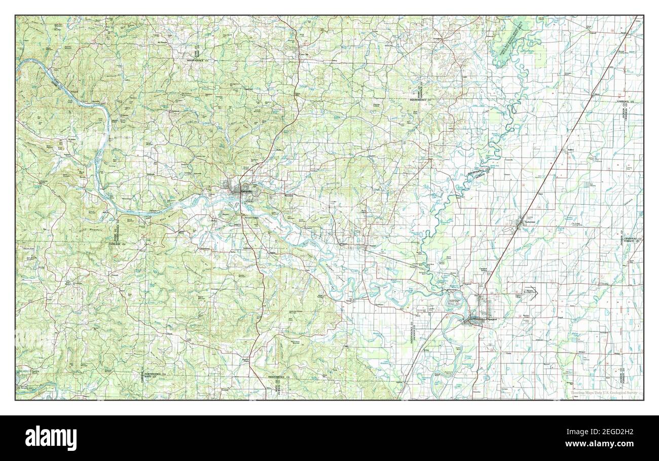 Batesville, Arkansas, map 1986, 1:100000, United States of America by ...