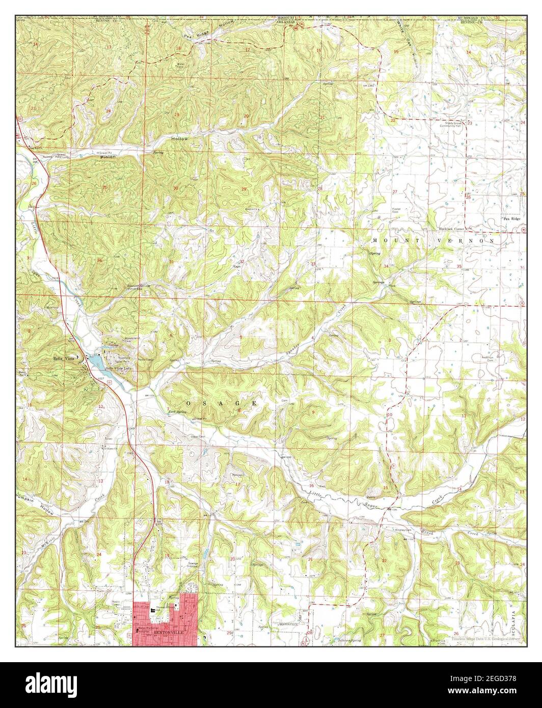 Bentonville arkansas map hi-res stock photography and images - Alamy