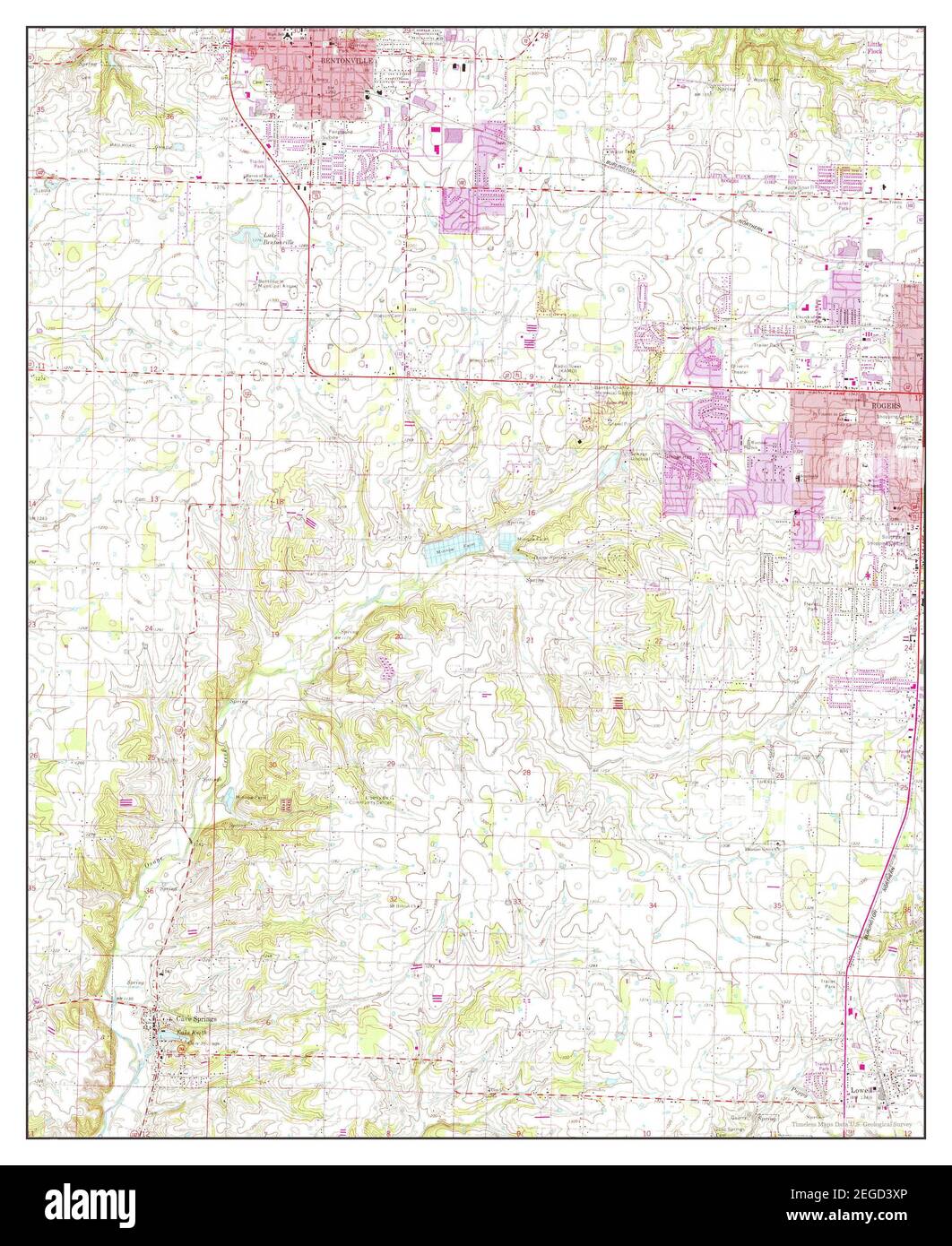 Bentonville arkansas map hi-res stock photography and images - Alamy