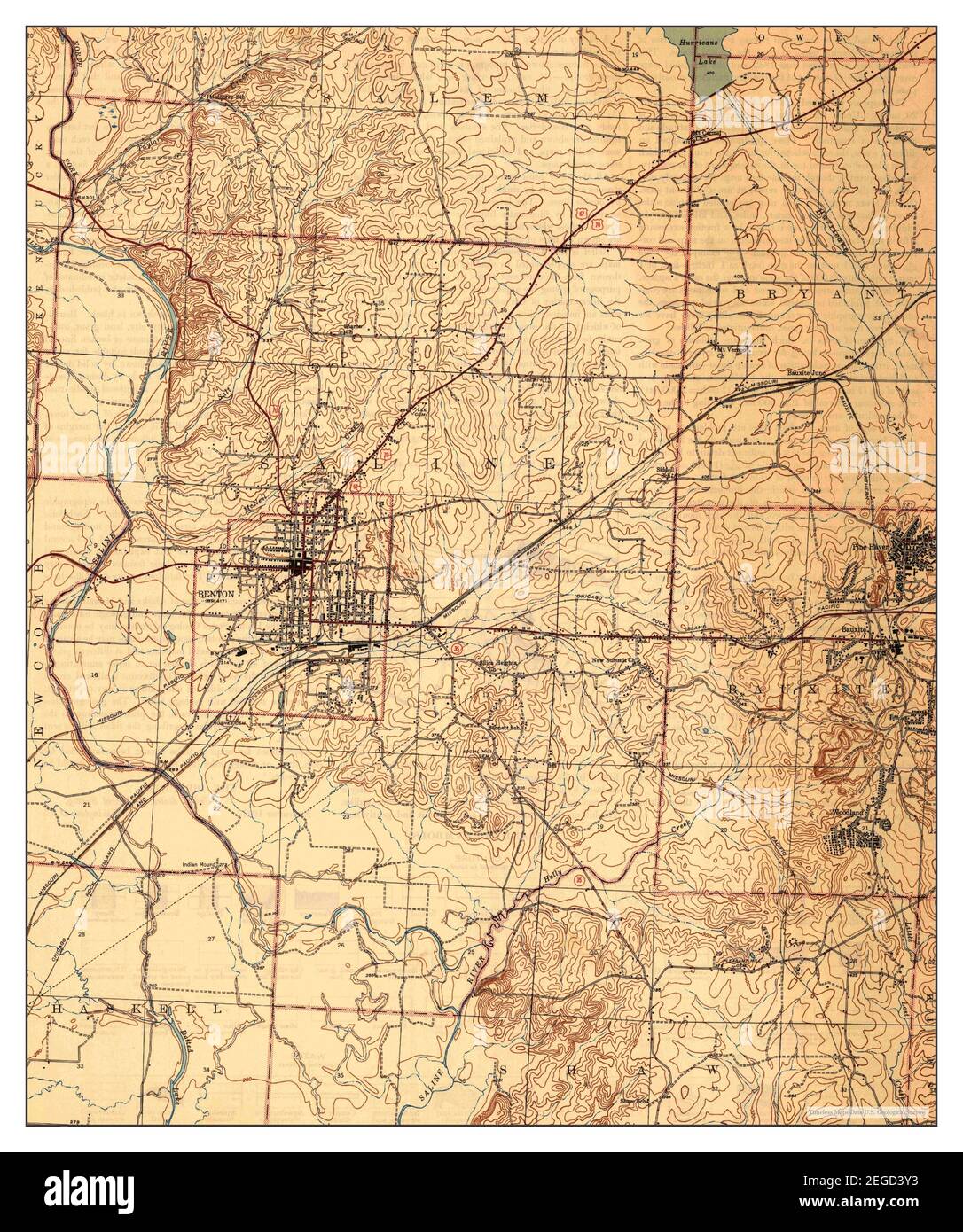 Benton, Arkansas, map 1944, 1:31680, United States of America by ...