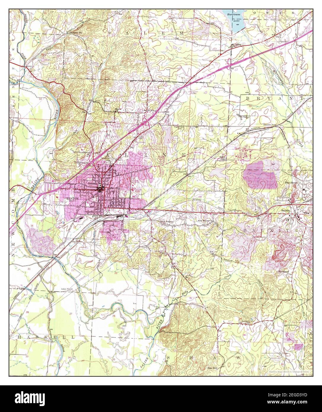 Benton, Arkansas, map 1944, 1:24000, United States of America by ...