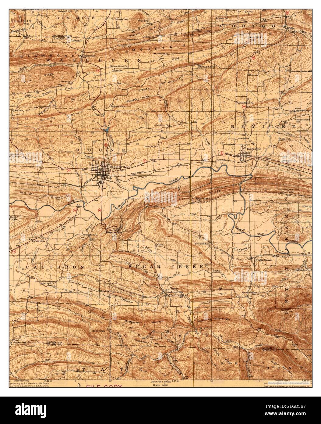 Map of booneville hi-res stock photography and images - Alamy