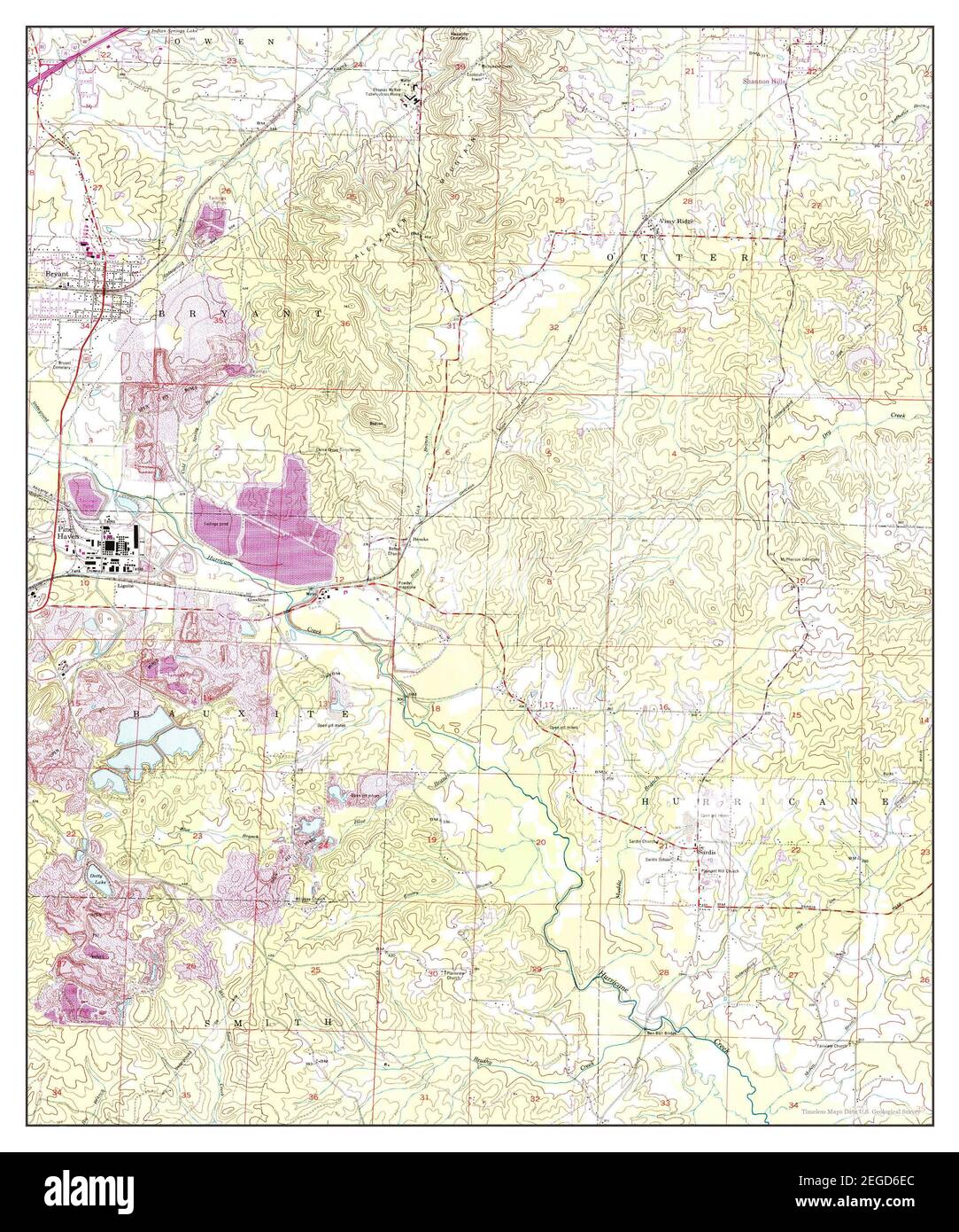 Map of bryant Cut Out Stock Images & Pictures - Alamy