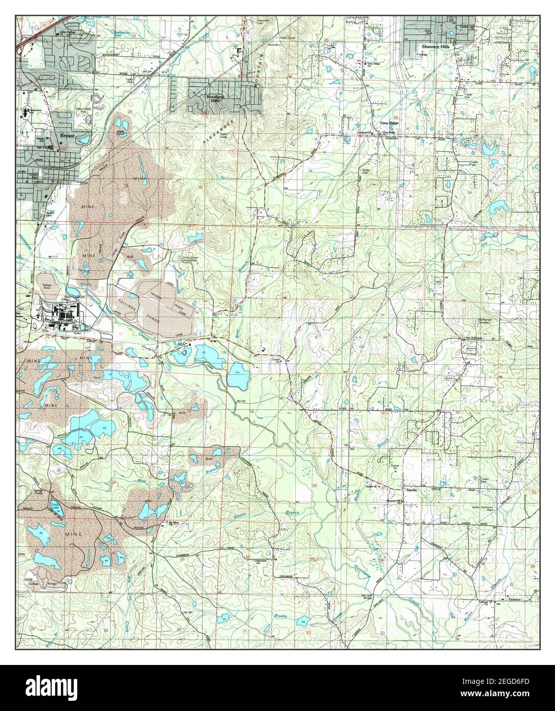 Map of bryant hi-res stock photography and images - Alamy
