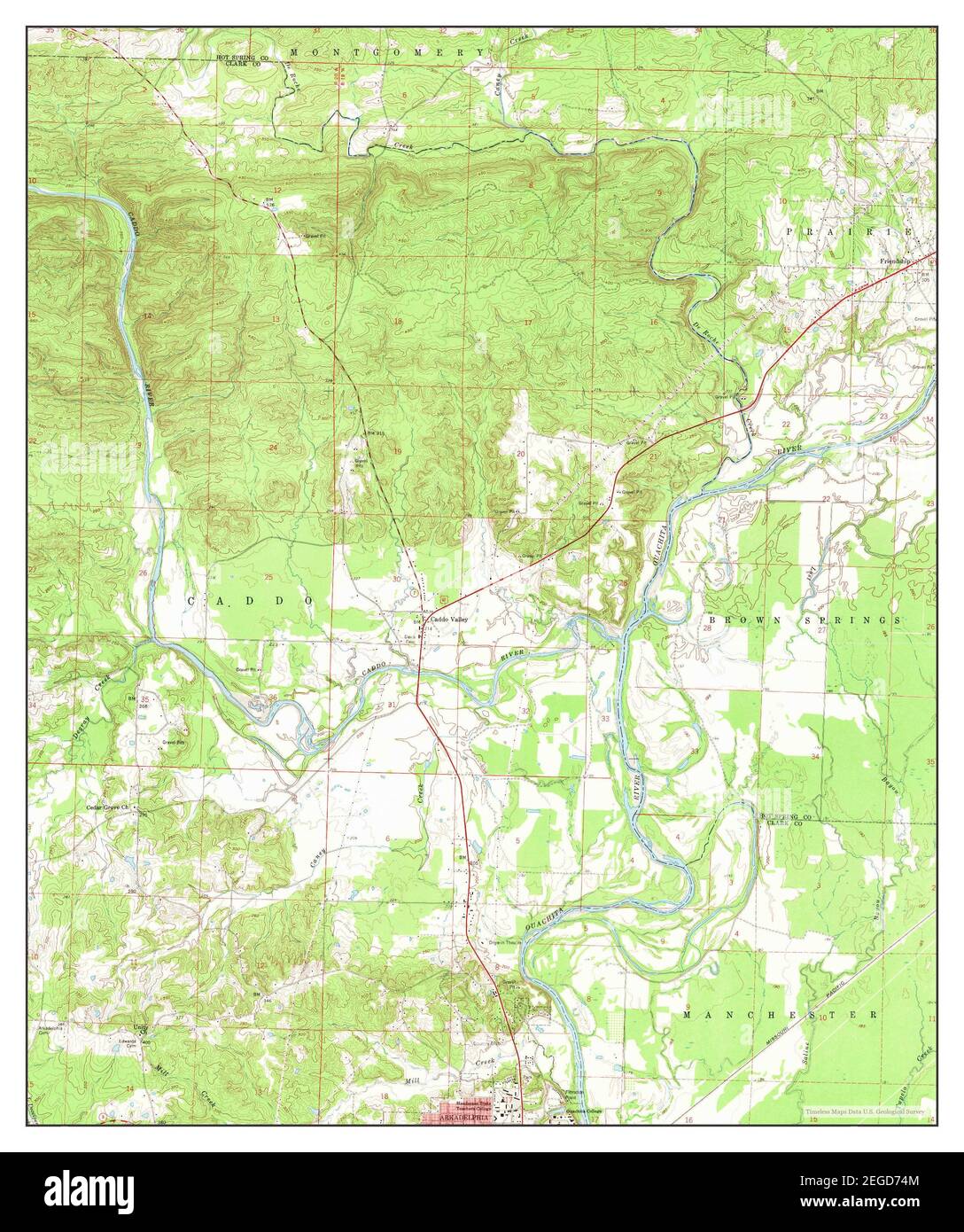 Caddo county map hi-res stock photography and images - Alamy
