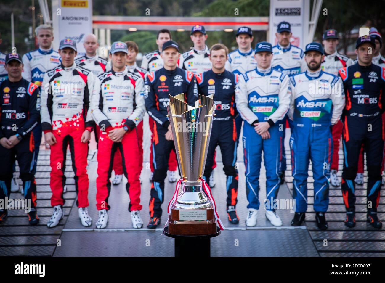 Photo family during the 2020 WRC World Rally Car Championship, Monte ...