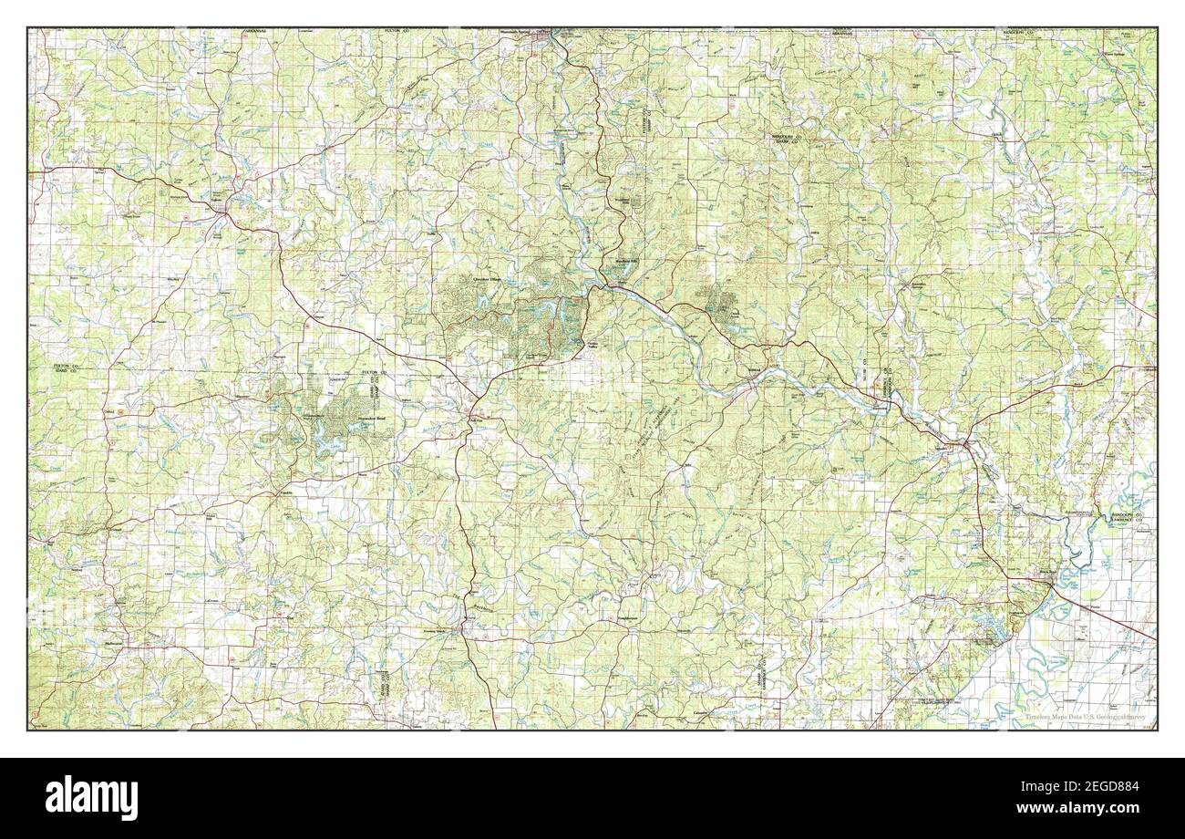Old map of cherokee hi-res stock photography and images - Alamy