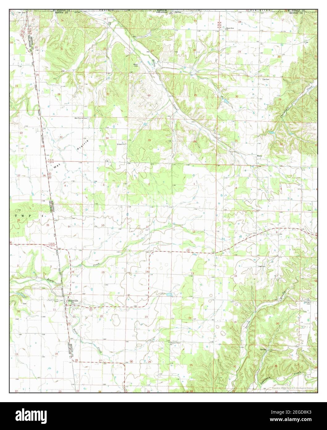 Colcord NE, Arkansas, map 1971, 1:24000, United States of America by ...