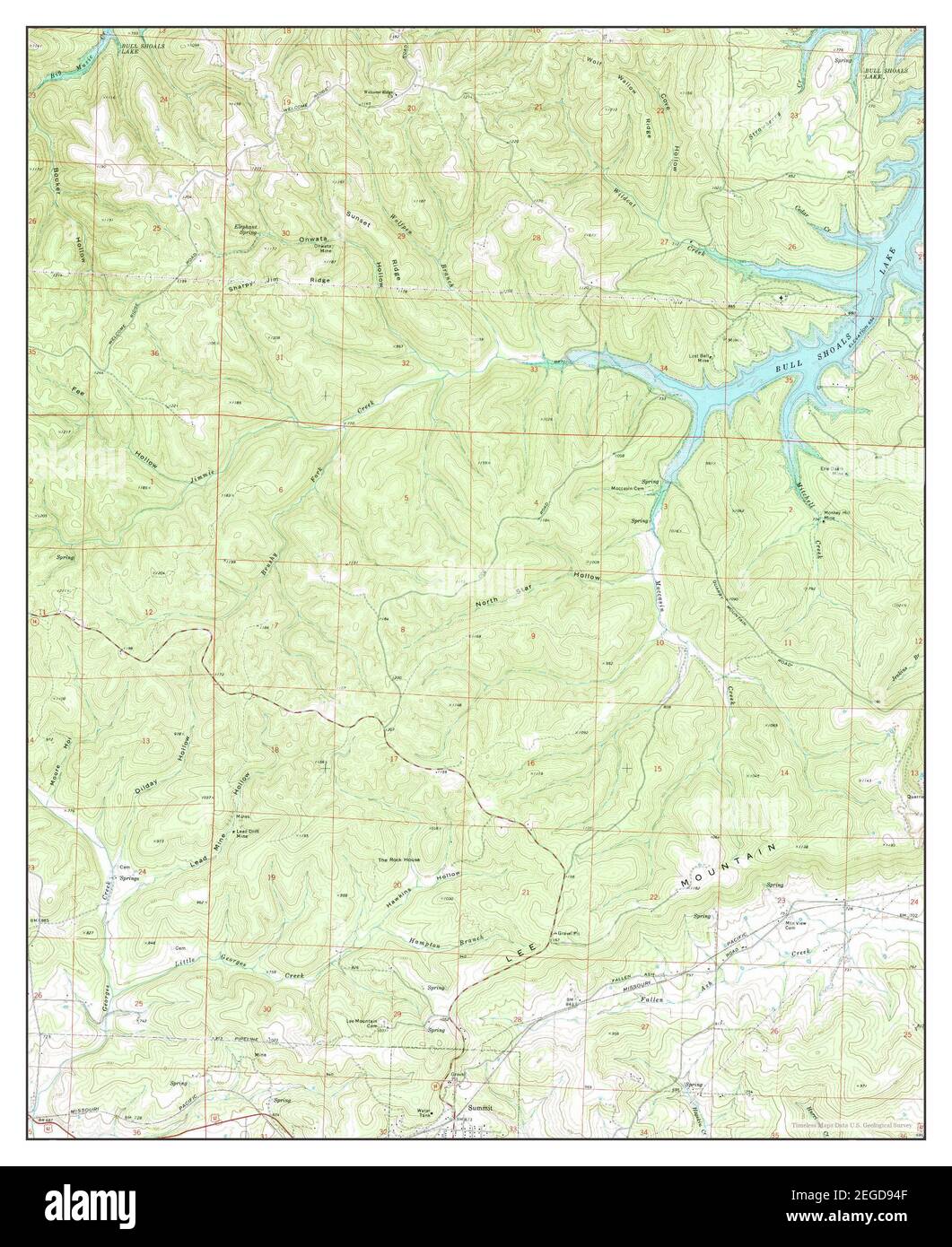 Cotter SW, Arkansas, map 1972, 1:24000, United States of America by ...