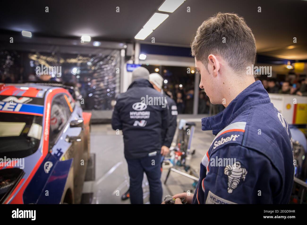 mecaniciens, mechanics during the 2020 WRC World Rally Car Championship ...