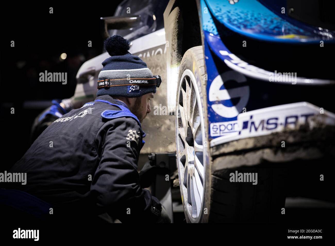 mecaniciens, mechanics during the 2020 WRC World Rally Car Championship ...