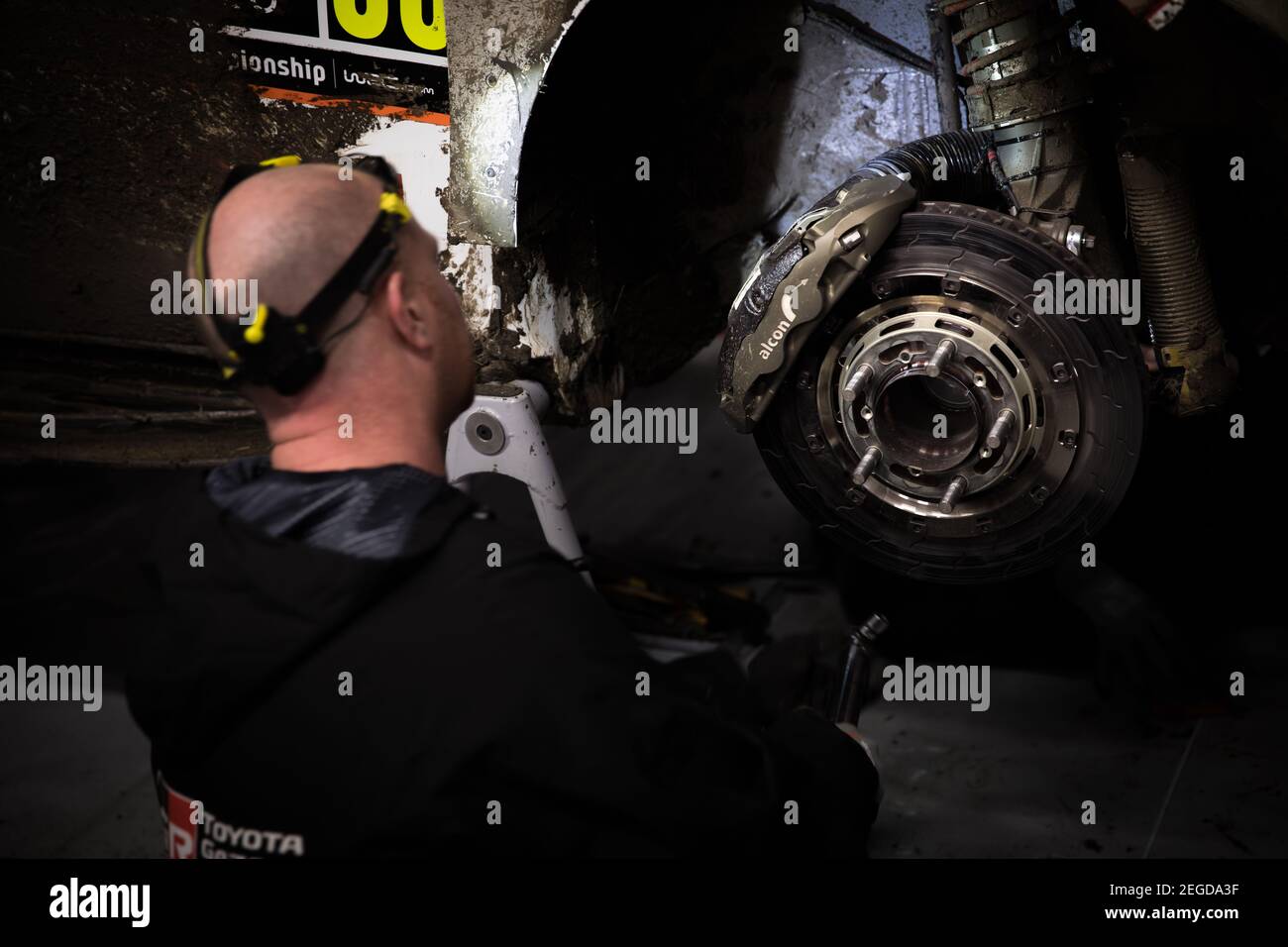 mecaniciens, mechanics during the 2020 WRC World Rally Car Championship ...
