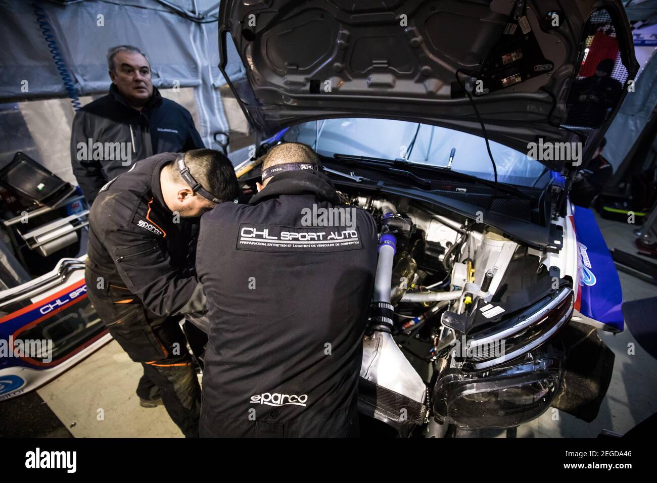 mecaniciens, mechanics during the 2020 WRC World Rally Car Championship ...