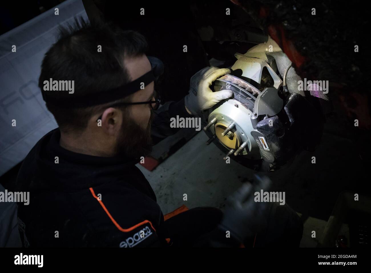 mecaniciens, mechanics during the 2020 WRC World Rally Car Championship ...