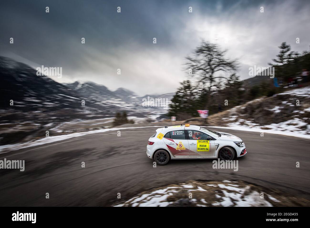 Renault security car during the 2020 WRC World Rally Car Championship ...