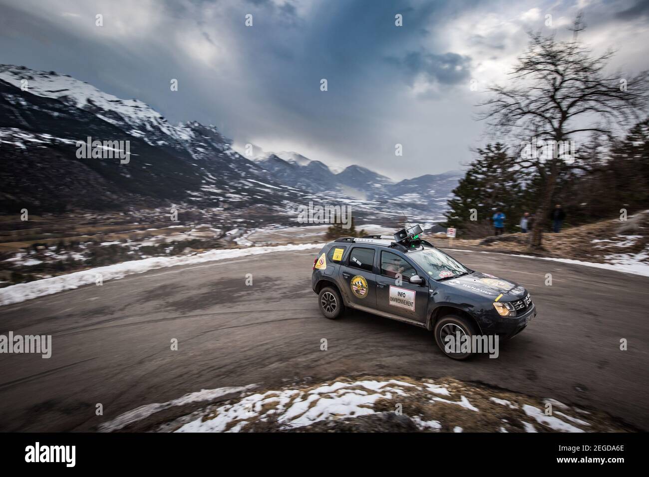 Renault security car during the 2020 WRC World Rally Car Championship ...