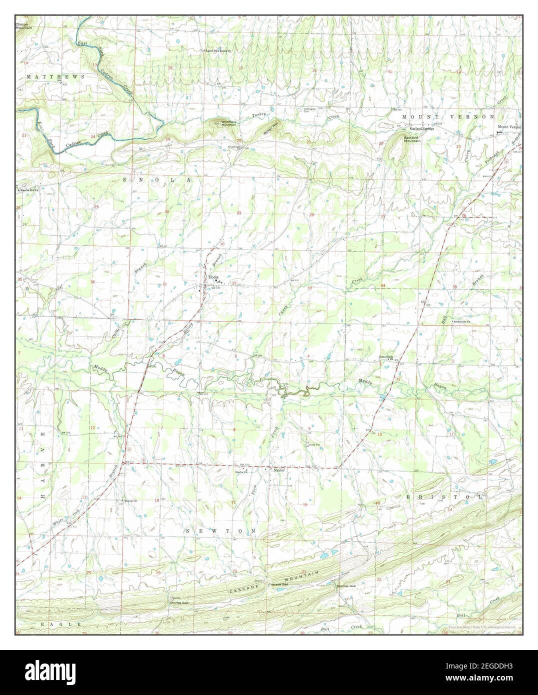 Enola, Arkansas, map 1963, 1:24000, United States of America by ...