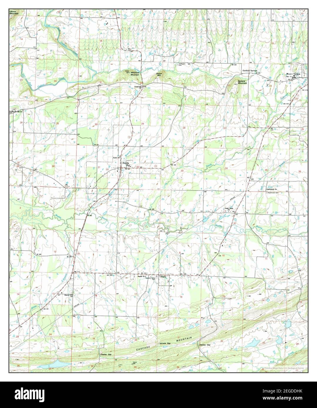 Enola, Arkansas, map 1994, 1:24000, United States of America by ...