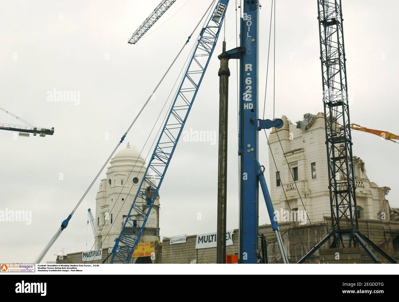 Wembley Football Stadium Twin Demolition High Resolution Stock ...