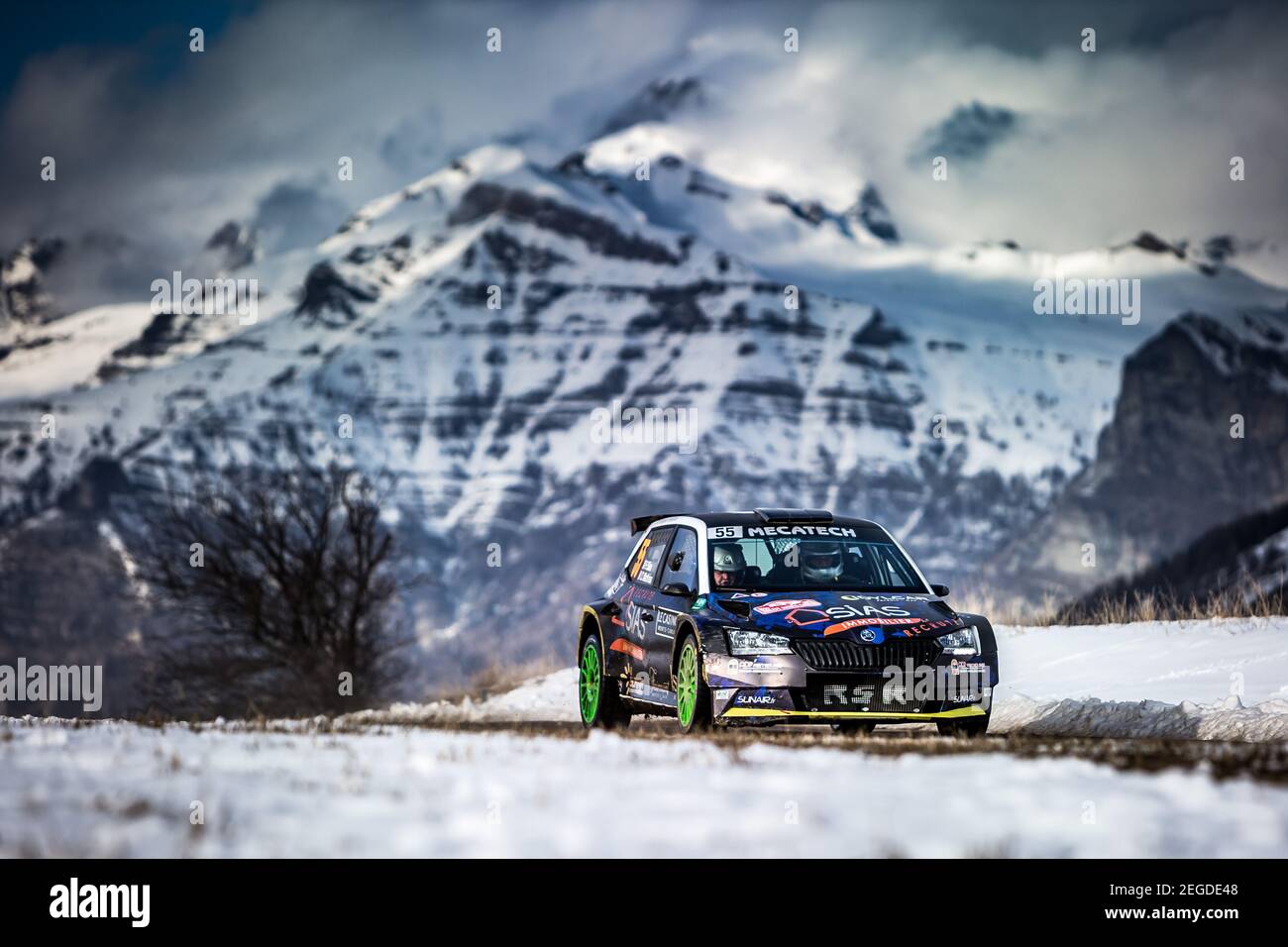 55 Sias Franck, Mathias Olivier, Skoda Fabia R5 evo, action during the ...