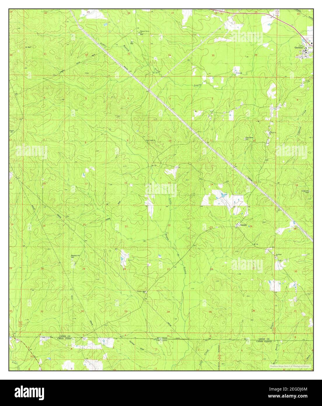 Gardner, Arkansas, map 1981, 1:24000, United States of America by ...