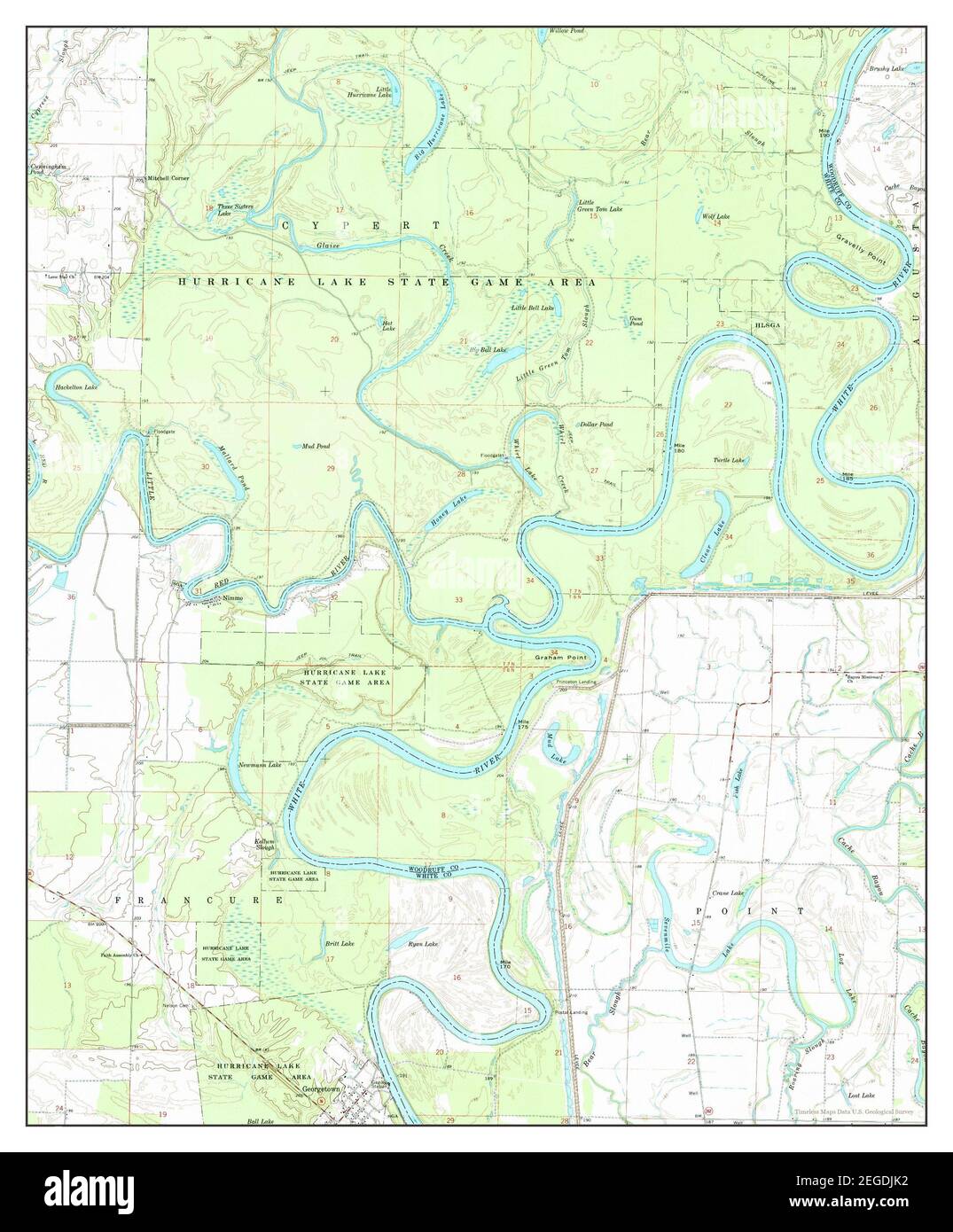 Georgetown, Arkansas, map 1968, 1:24000, United States of America by ...