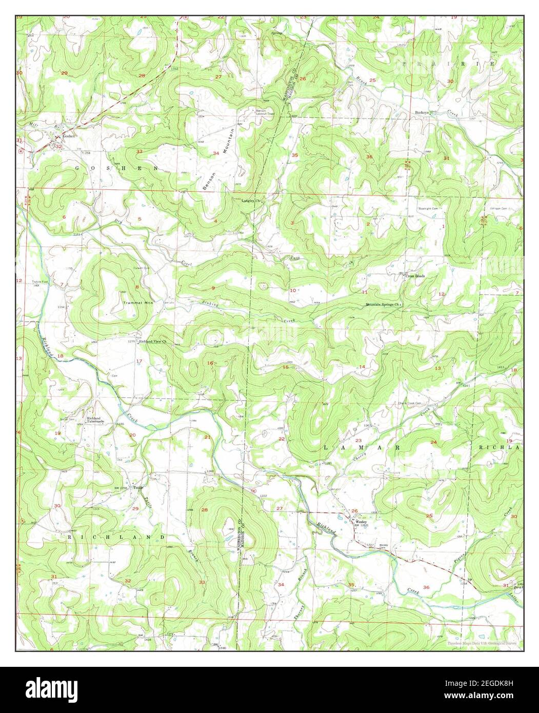 Map of goshen Cut Out Stock Images & Pictures - Alamy