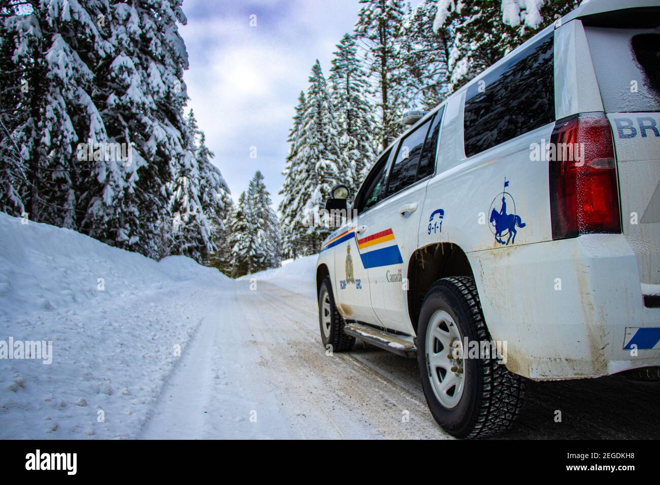 RCMP. Police in Rural Area Stock Photo - Alamy