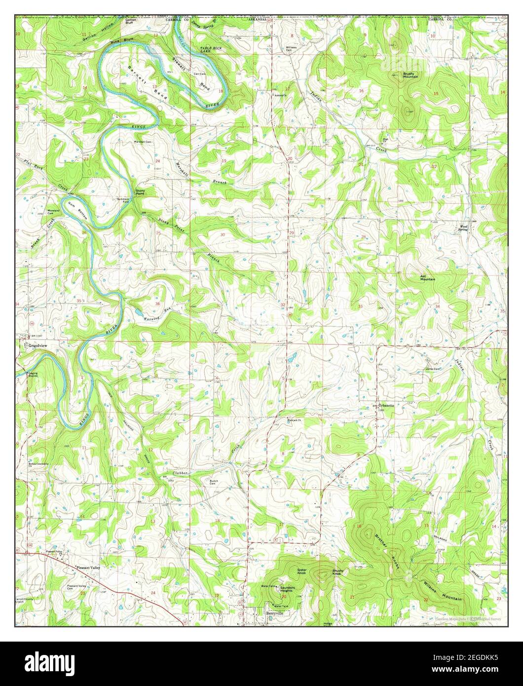 Grandview, Arkansas, map 1972, 1:24000, United States of America by ...
