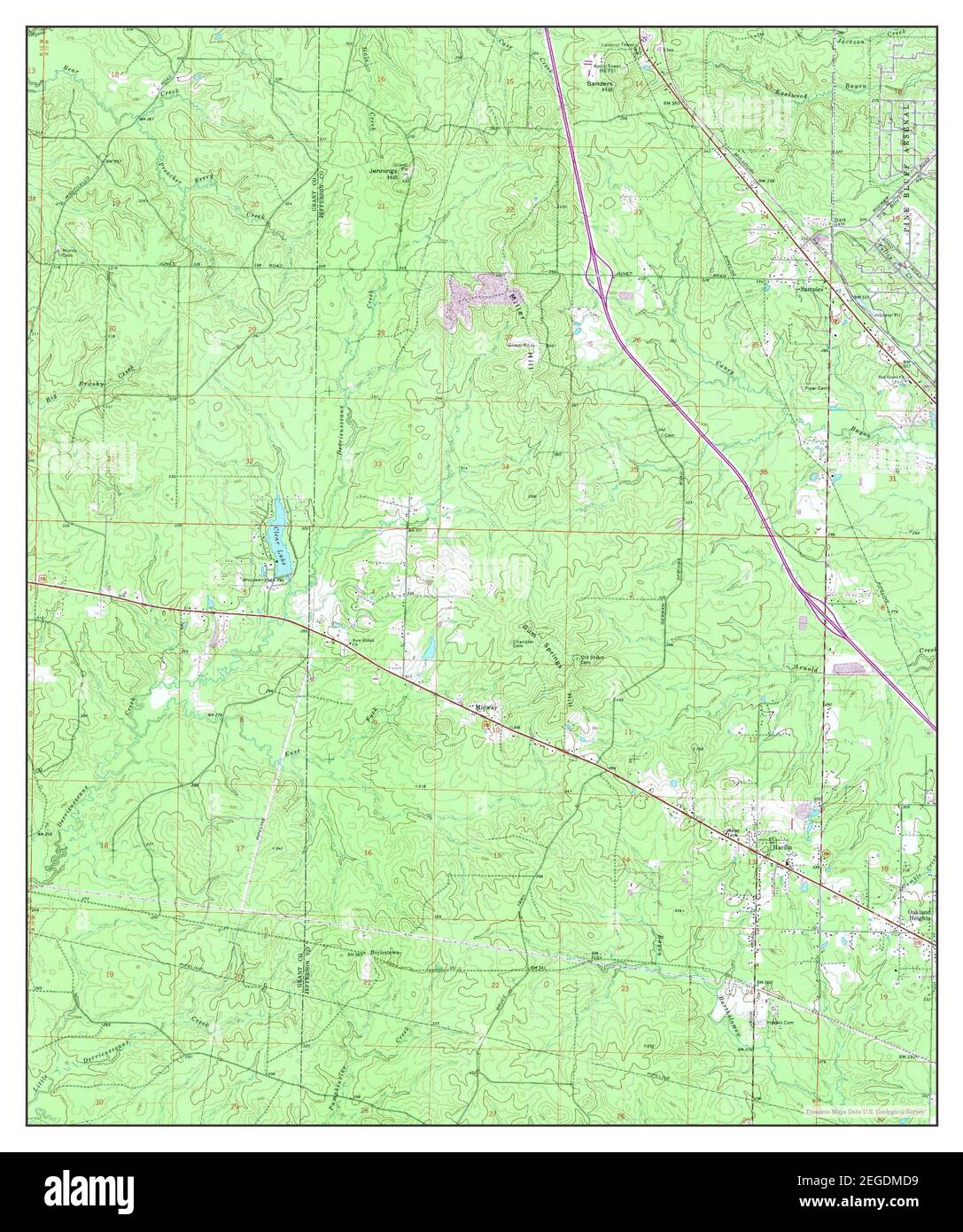 Hardin, Arkansas, map 1970, 1:24000, United States of America by ...
