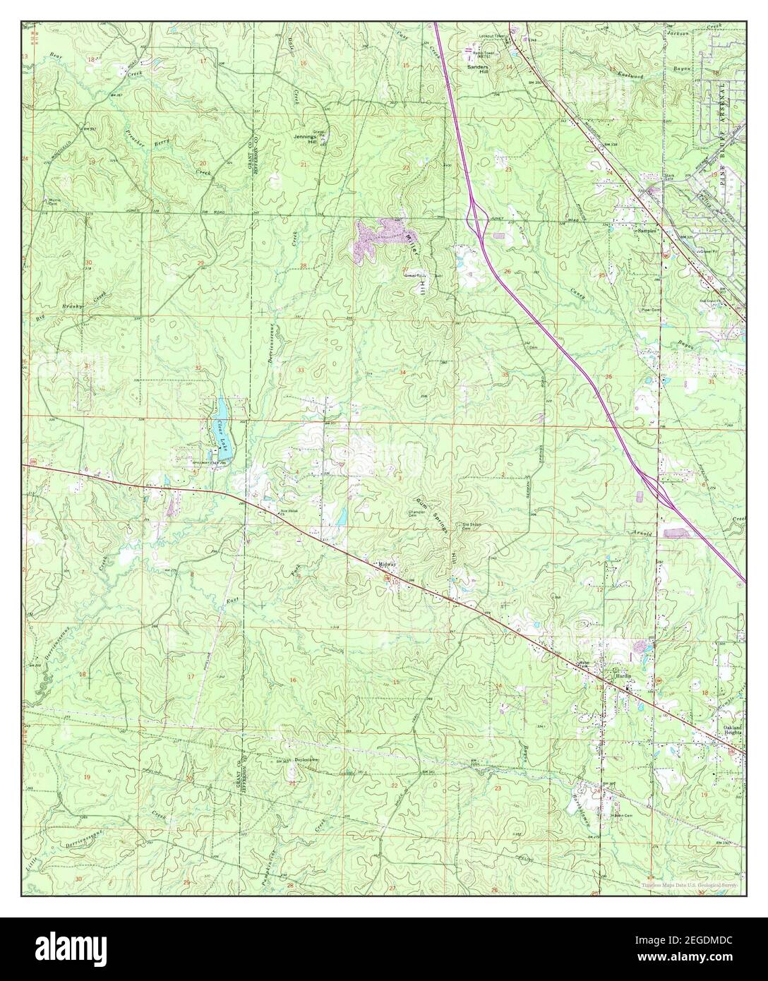 Hardin, Arkansas, map 1970, 1:24000, United States of America by ...