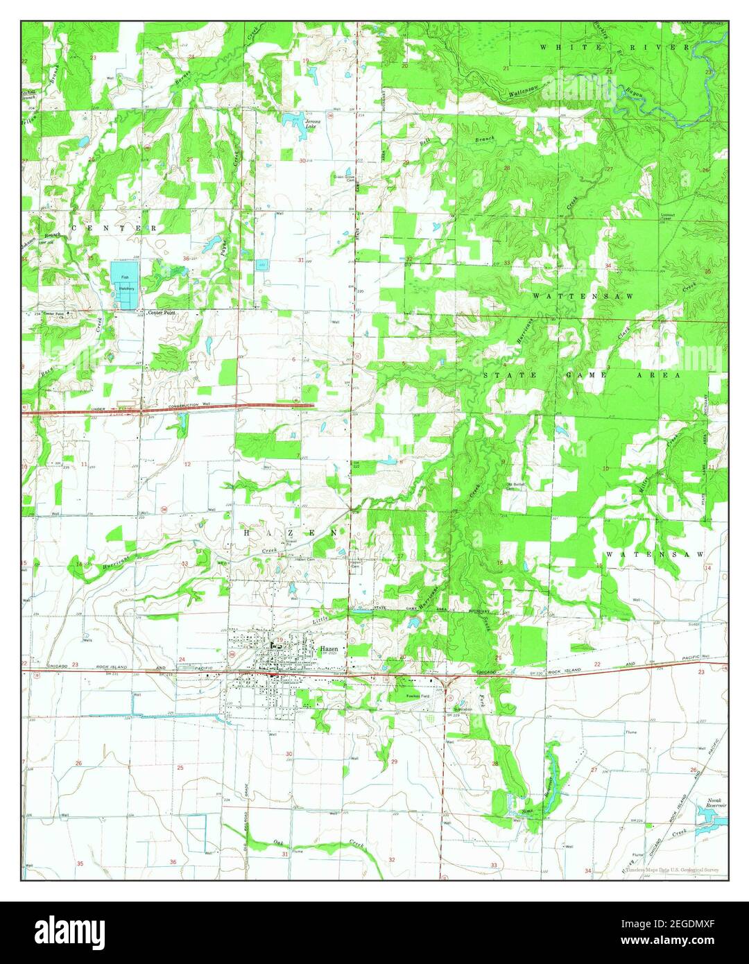 Hazen, Arkansas, map 1964, 1:24000, United States of America by ...