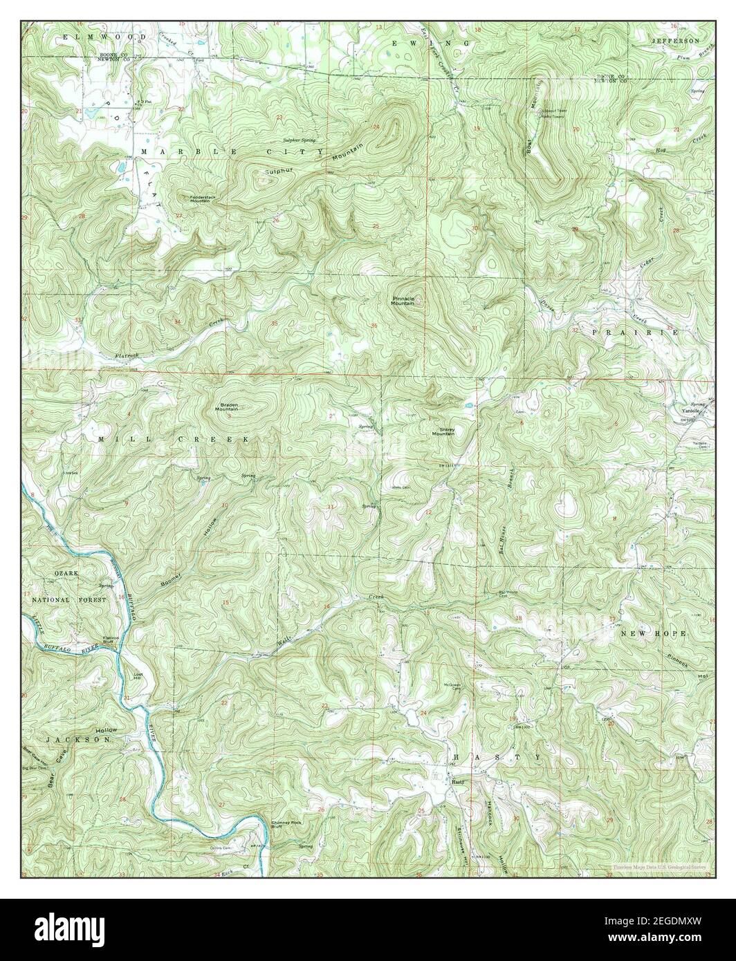 Hasty, Arkansas, map 1967, 1:24000, United States of America by ...