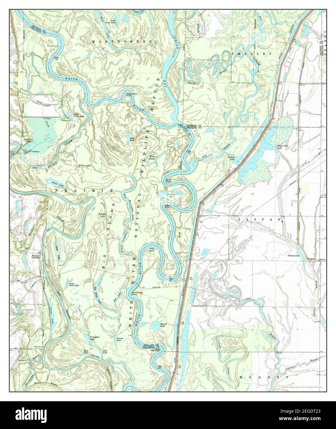 Indian Bay SE, Arkansas, map 1967, 1:24000, United States of America by ...