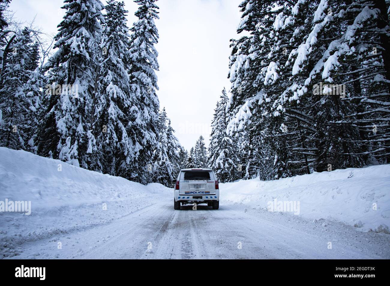 RCMP. Police in Rural Area Stock Photo - Alamy
