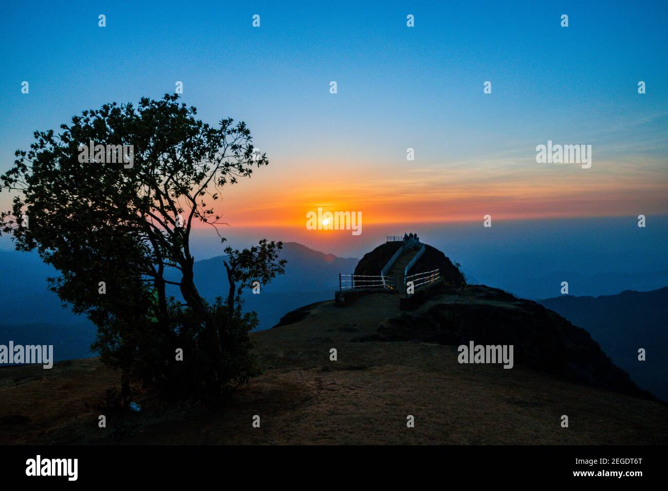 Sunset in Mahabaleshwar at the sunset point Stock Photo - Alamy