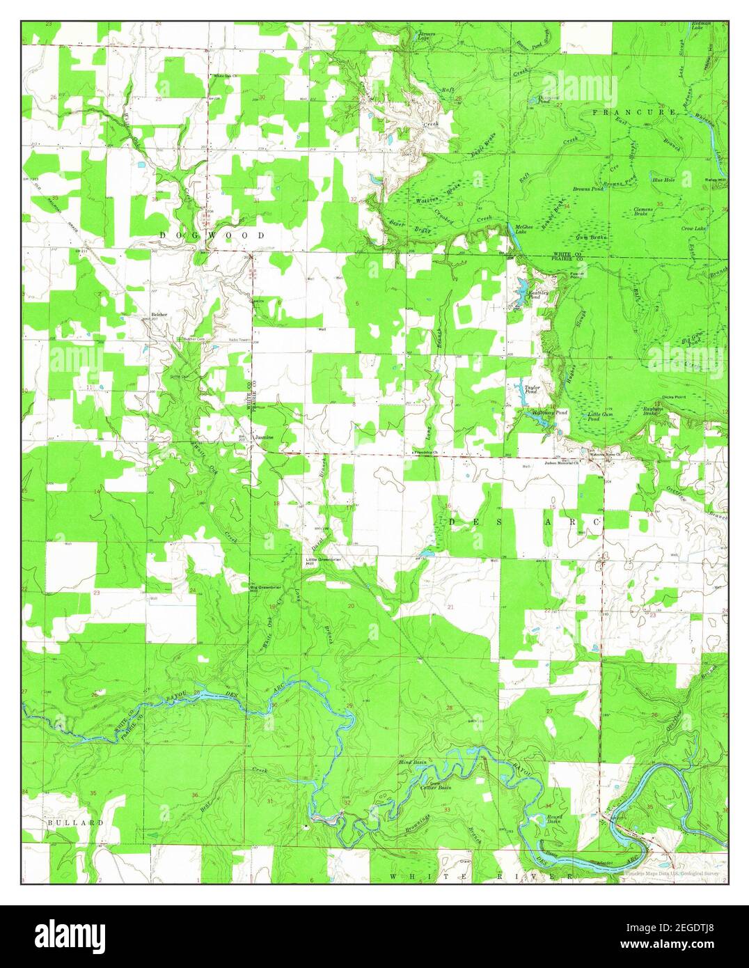 Jasmine, Arkansas, map 1964, 1:24000, United States of America by ...