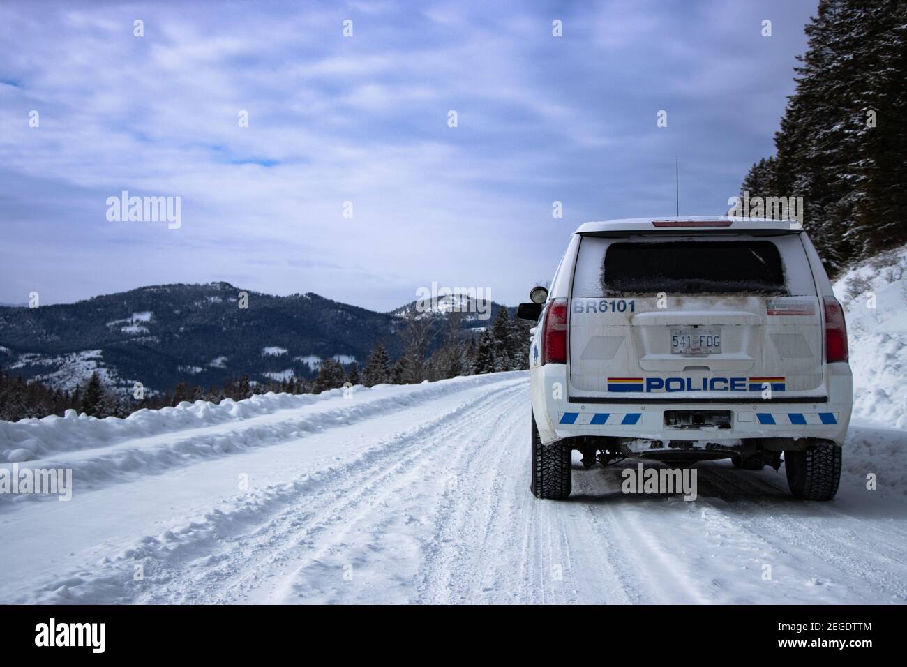 RCMP. Police in Rural Area Stock Photo - Alamy